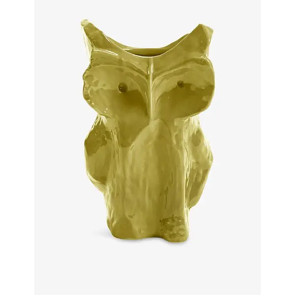 SERAX Owl Vase After Midnight Stoneware Vase - Yellow