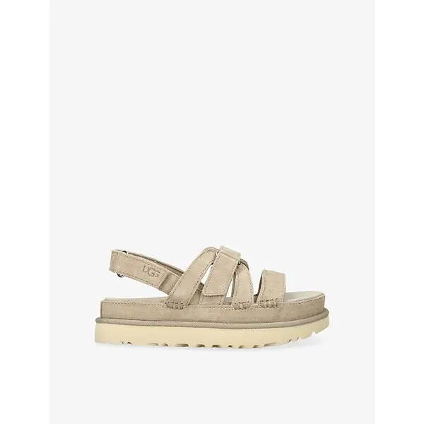 UGG Goldenstar Gleam Suede Sandals - Beige