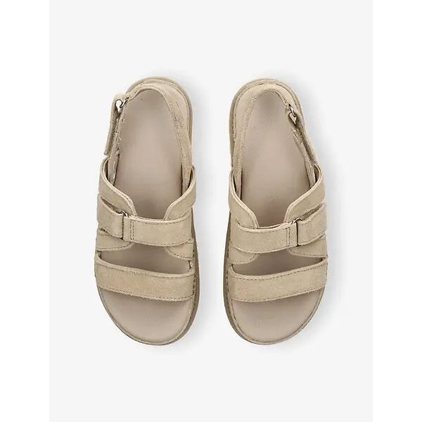 UGG Goldenstar Gleam Suede Sandals - Beige