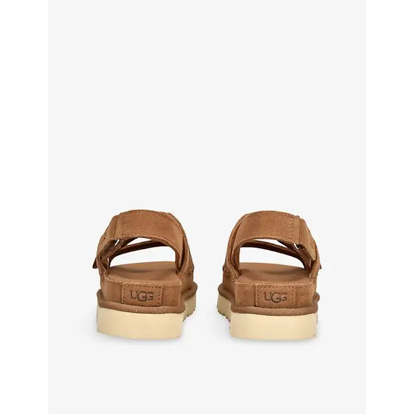 UGG Goldenstar Gleam Suede Sandals - Tan