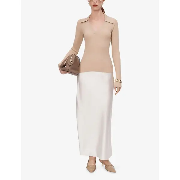 JOSEPH Chelia Plissé Knitted Top