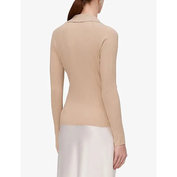 JOSEPH Chelia Plissé Knitted Top