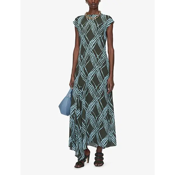 JOSEPH Lauri Checked Maxi Dress