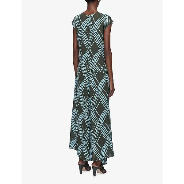 JOSEPH Lauri Checked Maxi Dress