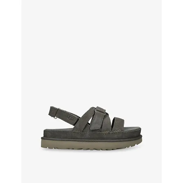 UGG Goldenstar Gleam Suede Sandals - Grey/dark