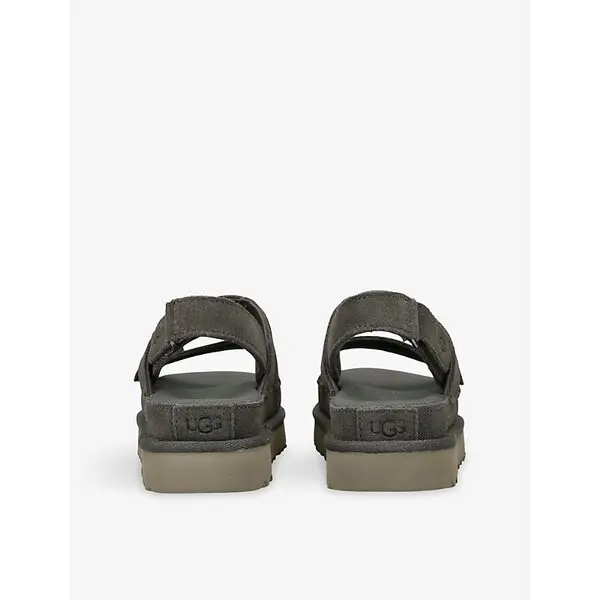 UGG Goldenstar Gleam Suede Sandals - Grey/dark
