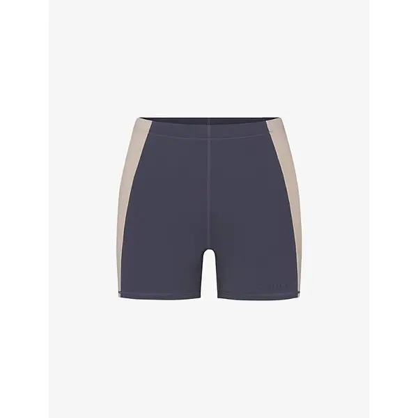 NIKESKIMS Matte Shine Workout Shorts - Deep Royal/stone