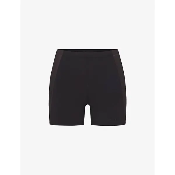 NIKESKIMS Matte Shine Workout Shorts - Obsidian/igneous