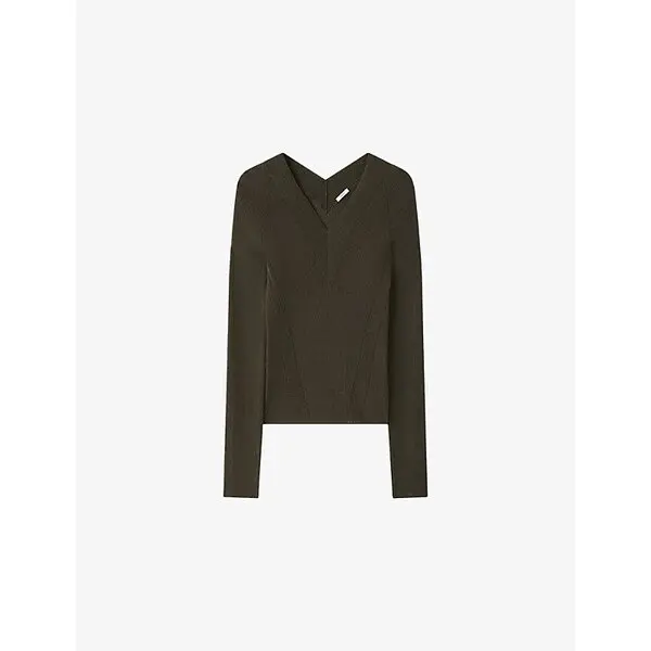 JOSEPH Harti V-neck Knitted Top