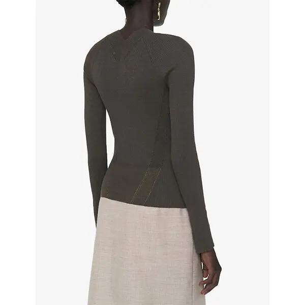 JOSEPH Harti V-neck Knitted Top