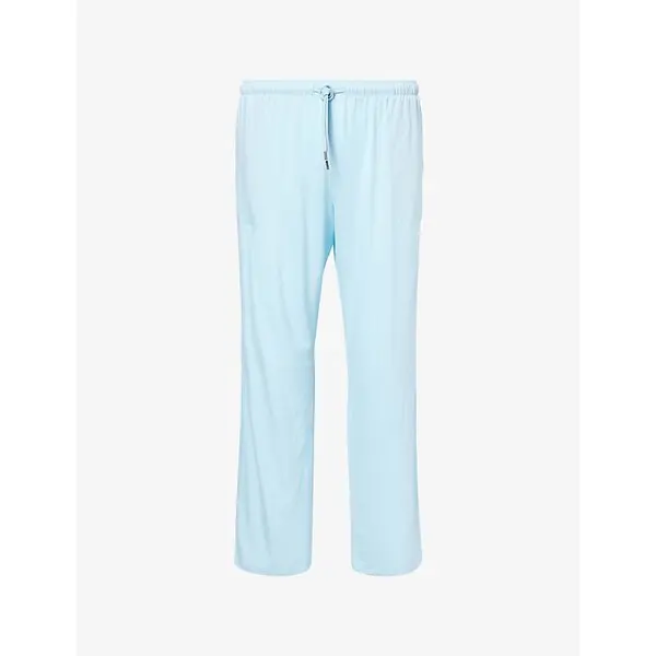 Derek Rose Basel 25 Modal-jersey Trousers - Blue