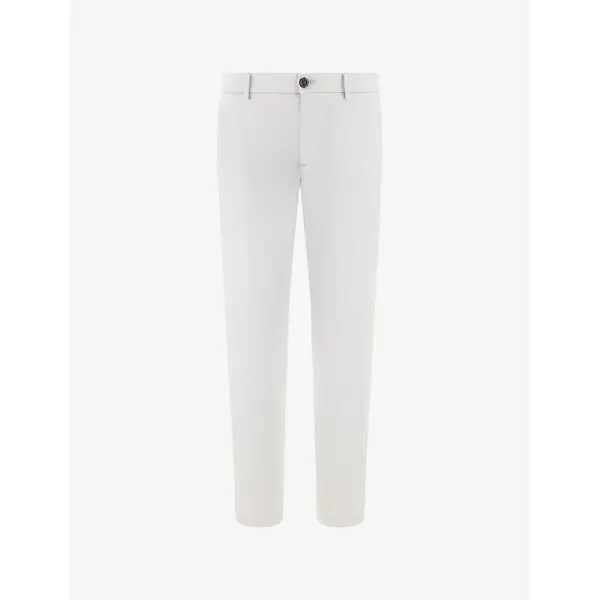 Boggi Milano Straight Regular-fit Stretch Cotton-blend Trousers