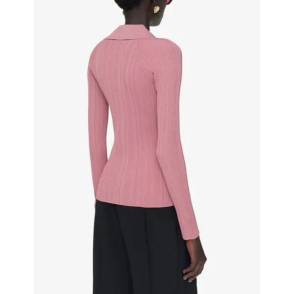 JOSEPH Chelia Plissé Knitted Top