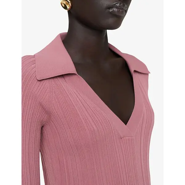 JOSEPH Chelia Plissé Knitted Top