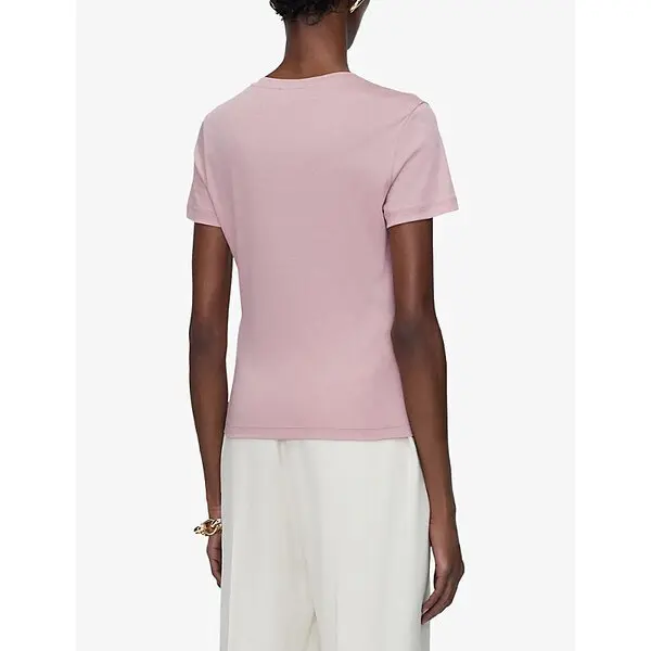 JOSEPH Cotton-jersey V-neck T-shirt
