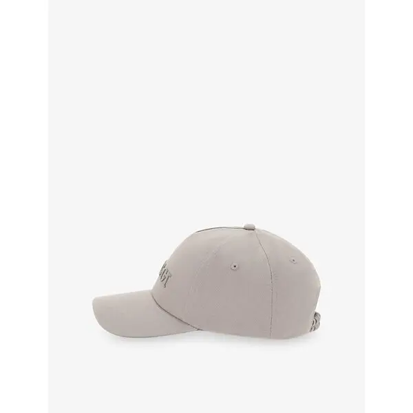 Boggi Milano Cotton Baseball Cap With Logo Embroidery - Sand