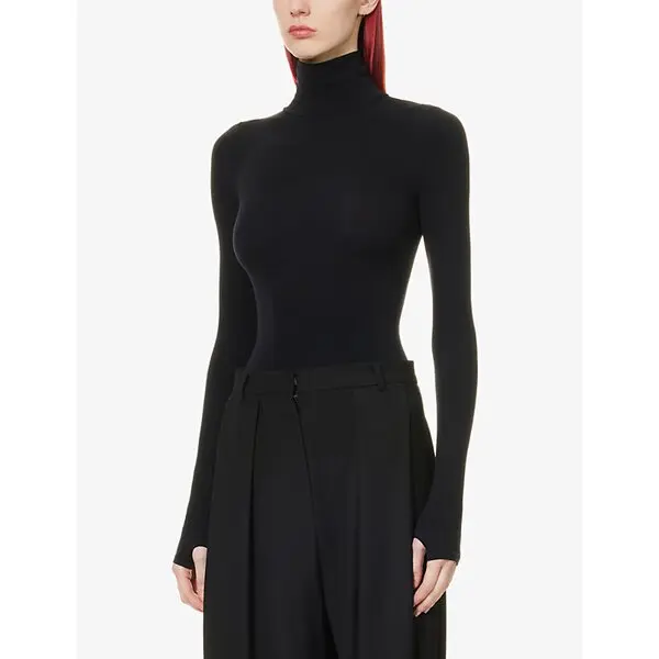 Commando Ballet Thumbhole-detail Stretch-woven Body