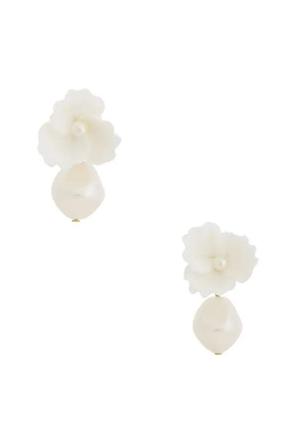JENNIFER BEHR Clarabel Earrings - Cream
