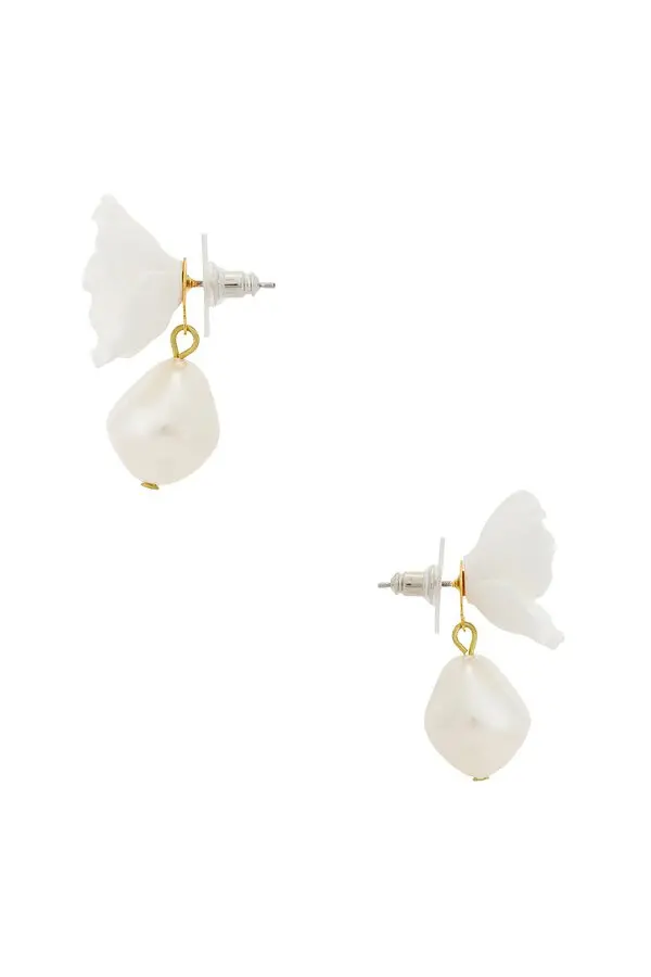 JENNIFER BEHR Clarabel Earrings - Cream