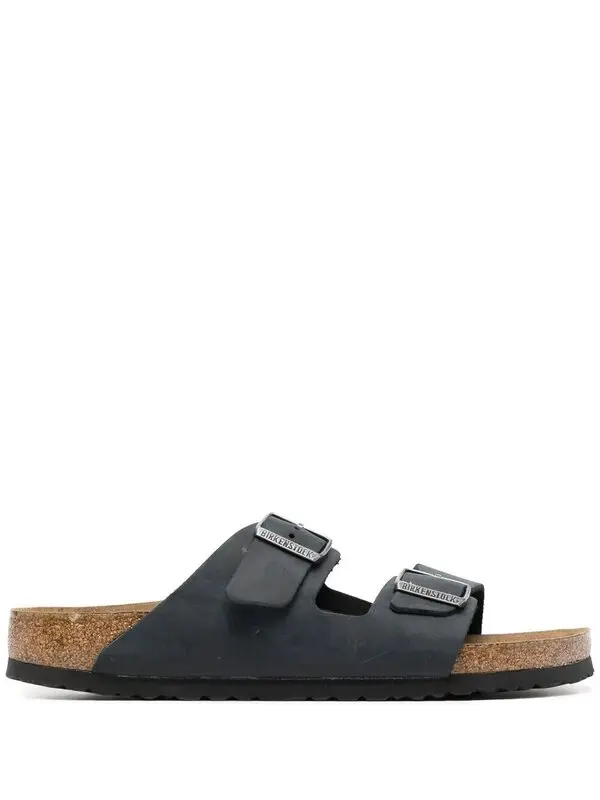 BIRKENSTOCK Arizona Leather Sandals - Black