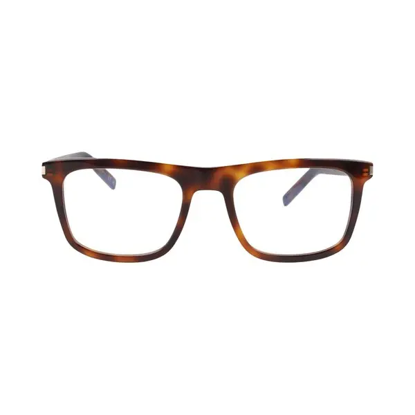 Saint Laurent Square Frame Eyeglasses - Brown