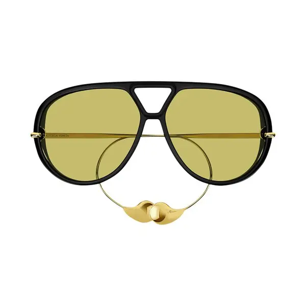 Bottega Veneta Drop Aviator Sunglasses - Black