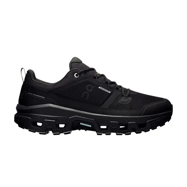 On Cloudrock Low Waterproof Sneakers - Black