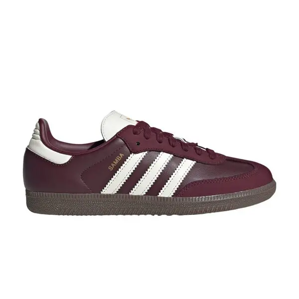 Adidas Samba Og 'maroon Off White Gum - Red