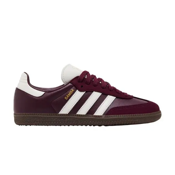 Adidas Samba Og 'maroon Off White Gum - Red