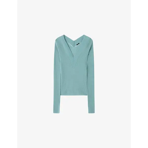 JOSEPH V-neck Knitted Top