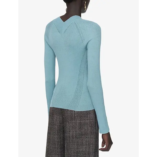 JOSEPH V-neck Knitted Top