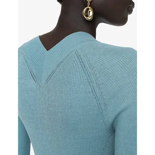 JOSEPH V-neck Knitted Top