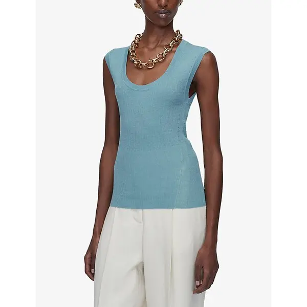 JOSEPH Alaou Ribbed Knitted Tank Top