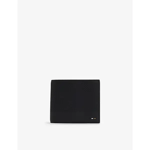 BOSS Emed 8-card Slot Leather Wallet - Black