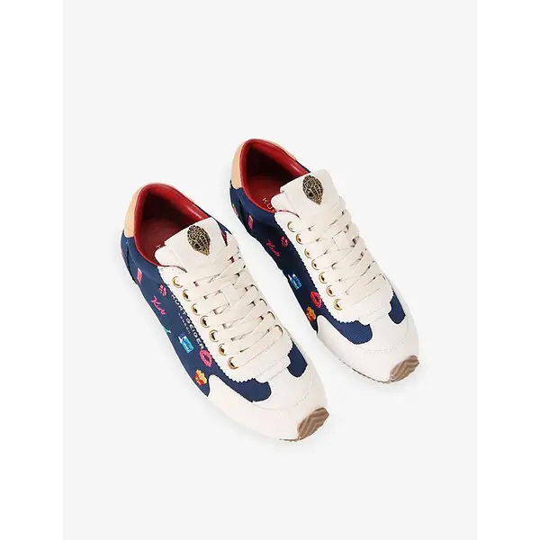 Kurt Geiger Islington Canvas Trainers - Navy