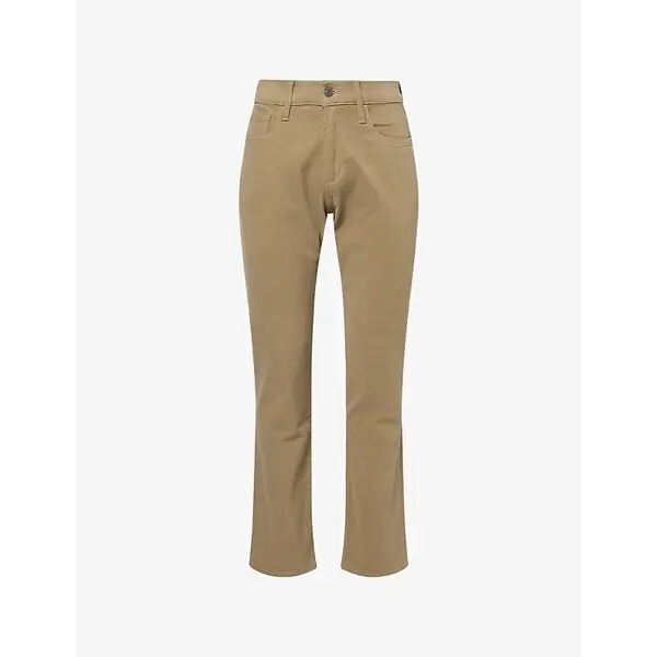 Citizens Of Humanity Elijah Cashmere-touch Cotton-blend Trousers - Olive Khaki