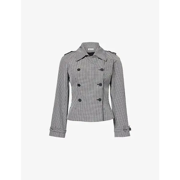 PEACHY DEN Henri Gingham-check Woven Jacket - Checkers