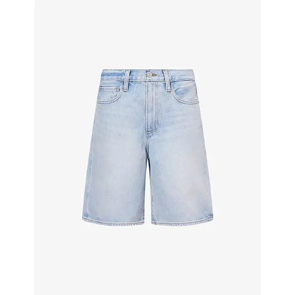 Paige Faye High-rise Denim Shorts - Siege