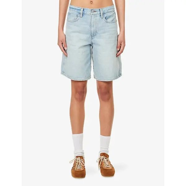 Paige Faye High-rise Denim Shorts