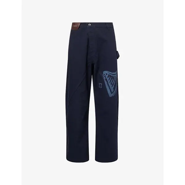 JW Anderson X Guinness Twisted Workwear Trousers - Indigo