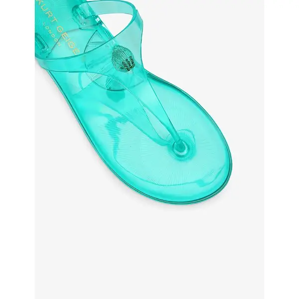 Kurt Geiger Maddison T-bar Jelly Sandals - Teal