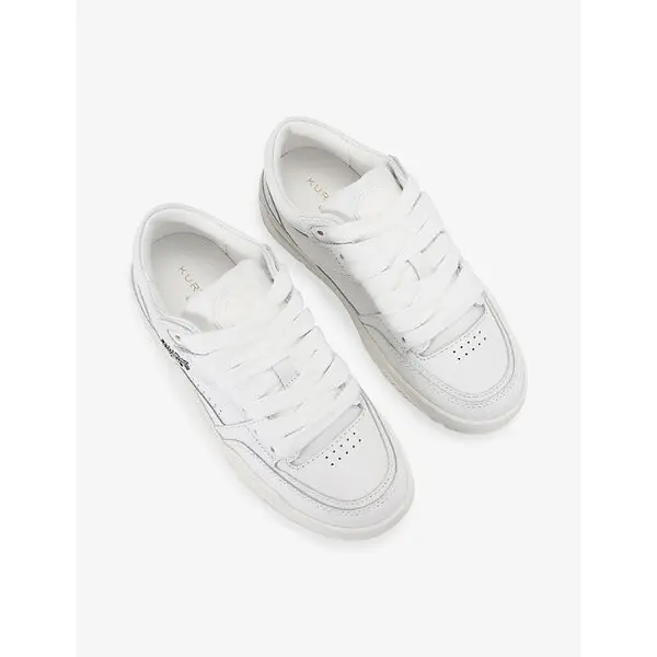 Kurt Geiger Hatton Leather Trainers - White