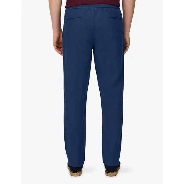 Boggi Milano Tapered Linen Trousers