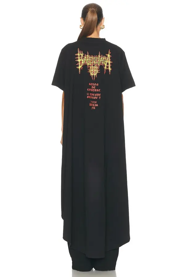 Balenciaga Metal Merch Jersey T-shirt - Black