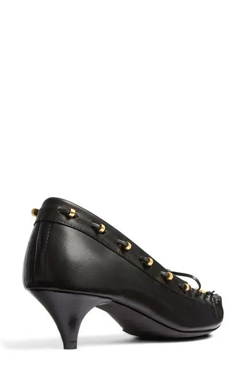 Khaite Milly Moc Toe Pump - Black