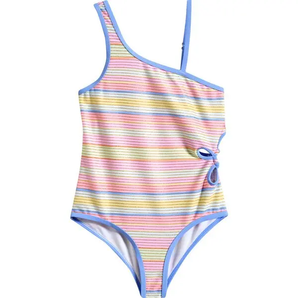 MIKEN SWIM Side Cutout One-piece Swimsuit - Pink Multi