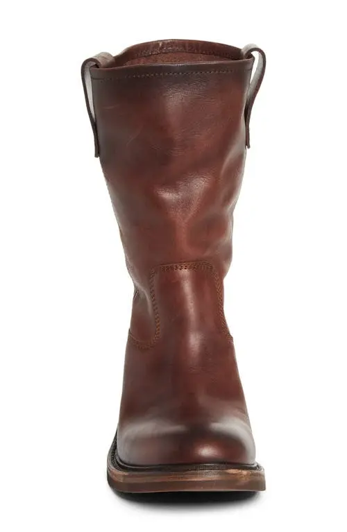 Miu Miu Slouchy Leather Boots - Caffe