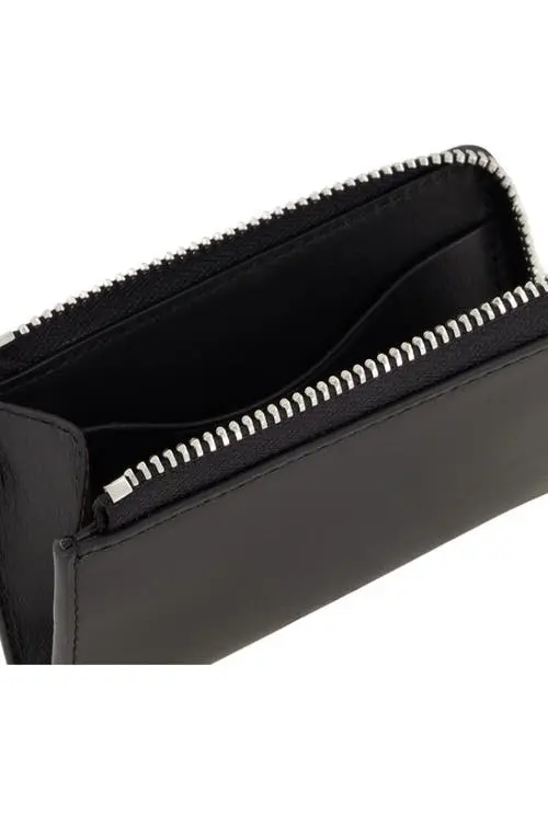 Vince Zip Top Leather Card Case