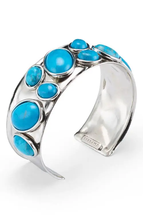 LELET NY Vega Stone Cuff Bracelet - Turquoise