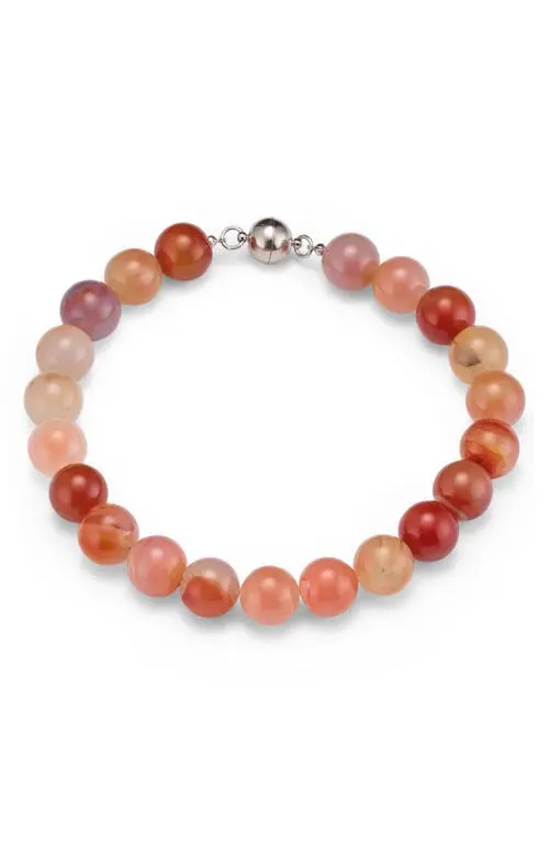 LELET NY Bodie Stone Bead Necklace - Red Agate